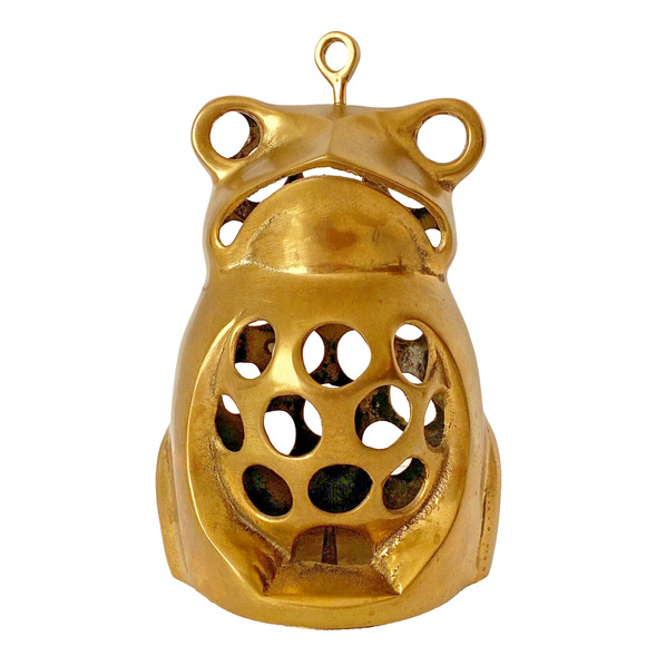 Vintage | Accents | Vintage Solid Brass Frog Toad Candle Holder Lantern Mid Century Modern Mcm ...